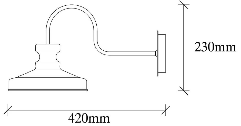 Černé nástěnné svítidlo ø 22 cm Kiruna – Opviq lights