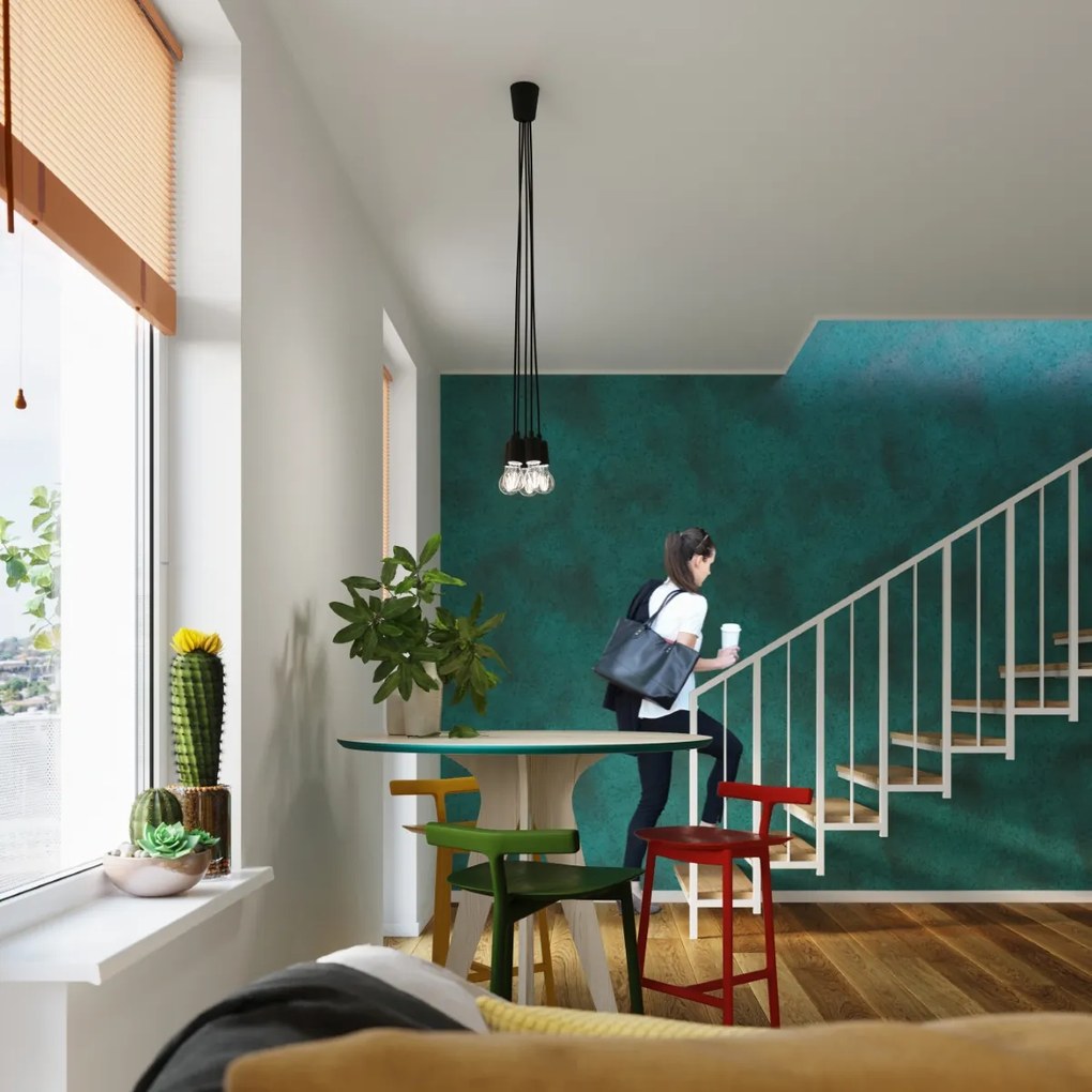 Sollux Lighting Závěsné svítidlo DIEGO 3 černé