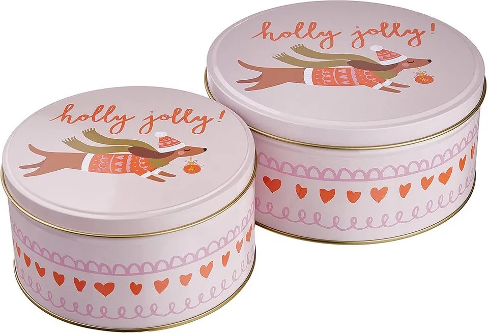 COOKIE JAR Dóza kulatá jezevčík 16,7 cm
