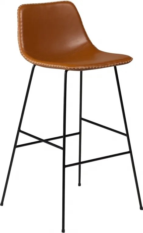 Barová židle DanForm Floss, světle hnědá ekokůže