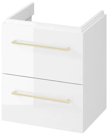 Cersanit Larga, závěsná umyvadlová skříňka 50cm, bílá lesklá, S932-067