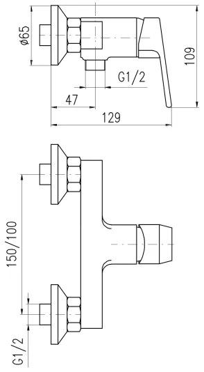 RAV Slezák CO181.5CMATZ - Sprchová baterie COLORADO černá/zlatá