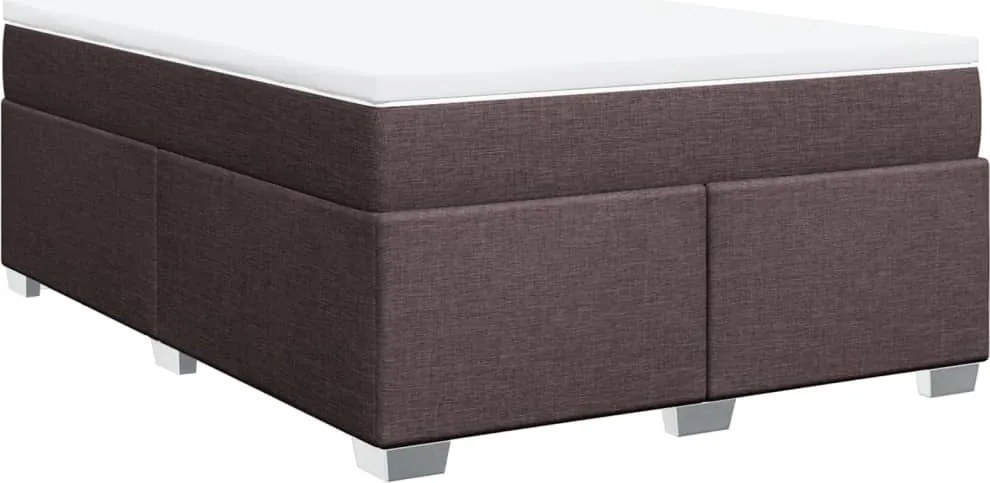 vidaXL Box spring postel s matrací 140x200 cm textil [3285137] Barva: Modrá
