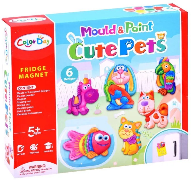 Color day Kreativní sada Vyrob si sám magnetky zvířátka DIY