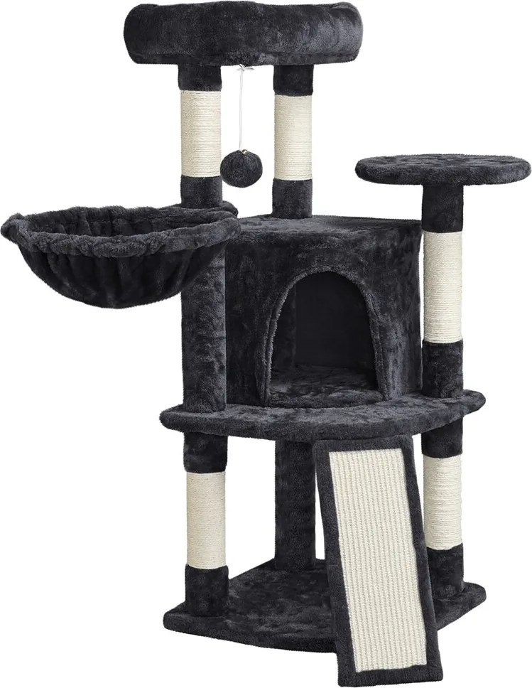 Škrabadlo pro kočky Yaheetech – černá, 107 cm (255105118947)