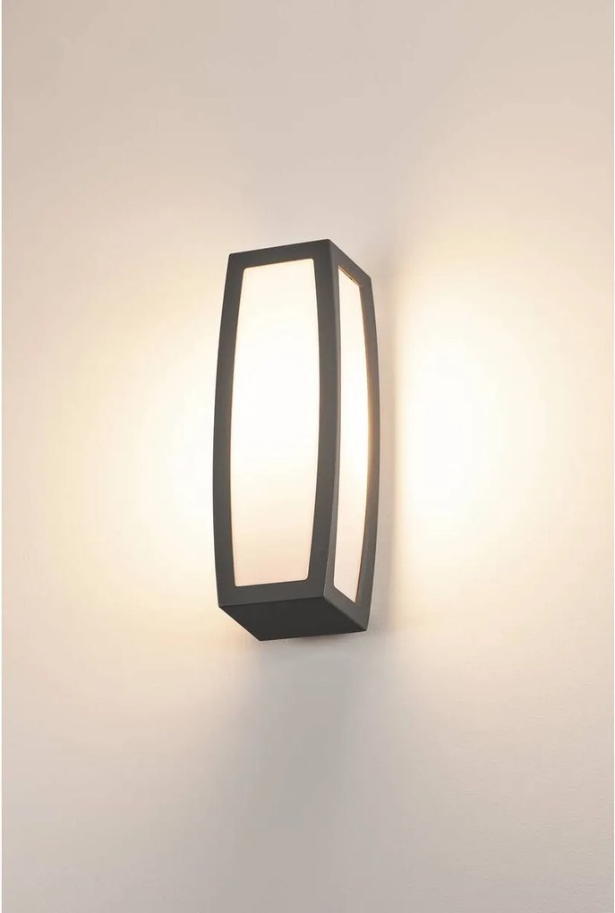 LA 230045 Venkovní svítidlo MERIDIAN BOX nástěnná antracit 230V E27 20W I - BIG WHITE (SLV)