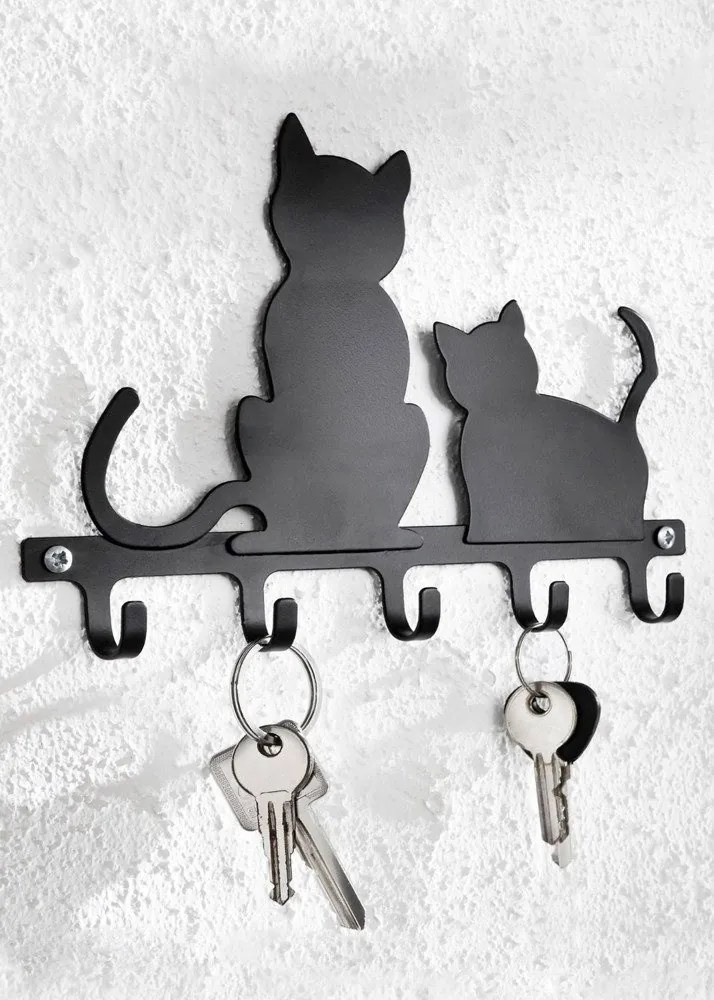 CAT věšák na klíče - 5 háčků v sadě