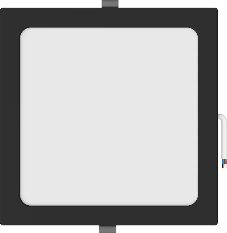 Mexen LDRR, LED stropní svítidlo pro zapuštění 22 x 22 cm, 18W, neutrální - 4000K, 1350 lm, černá - L211-022-1840-70