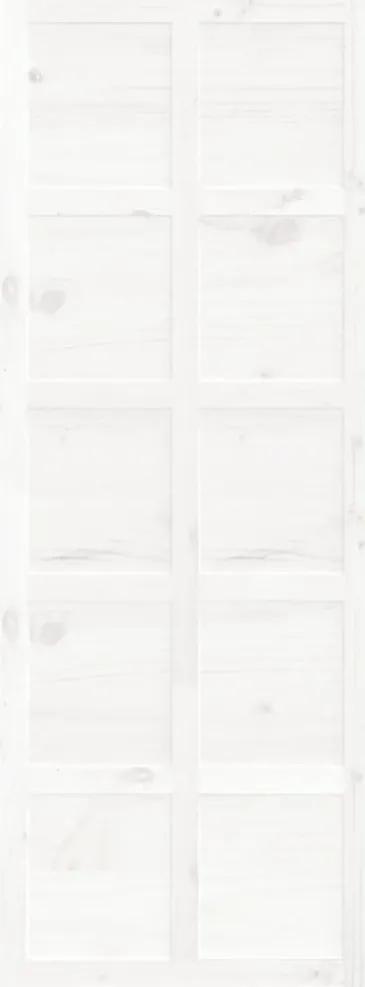 vidaXL Posuvné dveře 80 x 1,8 x 214 cm masivní borové dřevo [824629] Barva: Bílá