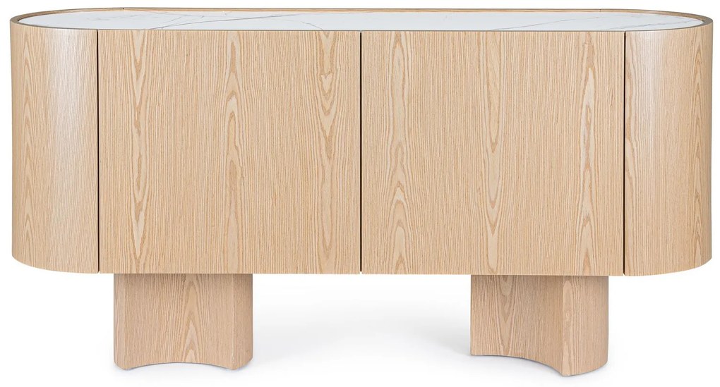 BIZZOTTO Dřevěná komoda OTILIA dub 160x80 cm 0734639