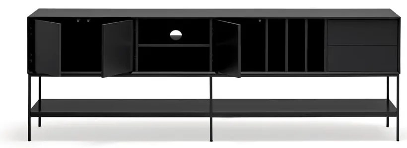 Černý TV stolek 220x74x45 cm Platt – Teulat
