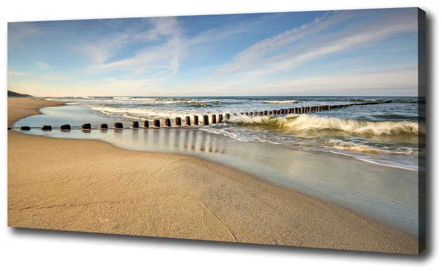 Wallmuralia Foto obraz na plátně Pláž nad Baltem 100x50