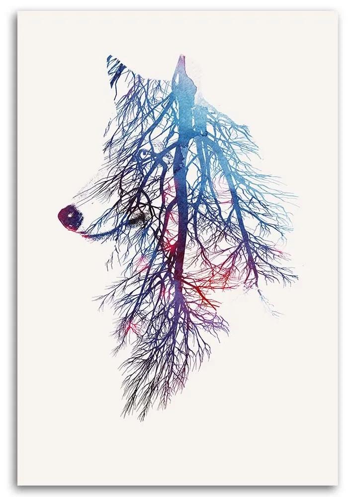 Gario Obraz na plátně Vlk a větve - Robert Farkas Rozměry: 40 x 60 cm