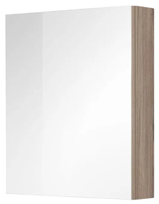 Mereo Mereo, Aira, koupelnová galerka 60 cm, zrcadlová skříňka, dub Kronberg, CN715GD