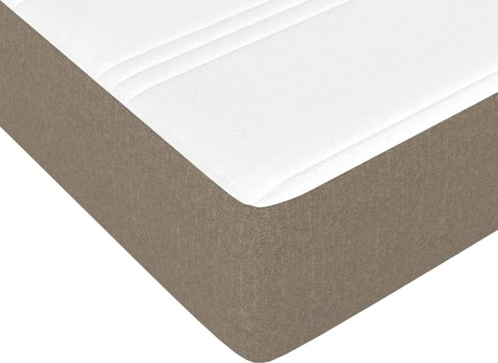 vidaXL Box spring postel s matrací 120x200 cm textil [3144065] Barva: taupe