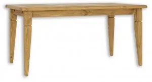 Jídelní stůl z masivu MES 03 B 80x140 - výběr moření, 01Moření K09 - přírodní borovice, 02Moření horní desky v barvě korpusu 0