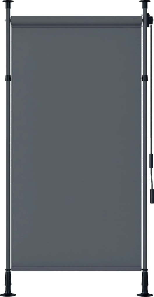 Vertikální markýza Outsunny 150 x 220-310 cm - Sklopná markýza s klikou pro ochranu před sluncem a větrem - Externí roleta pro balkon, terasu a zahrad