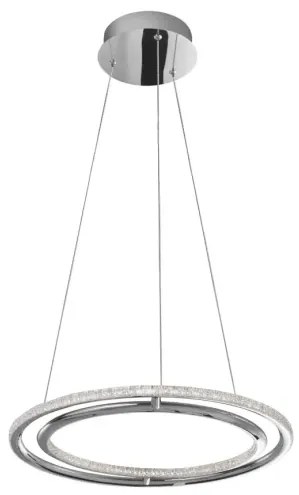 LED lustr Livorno 45 Chrome