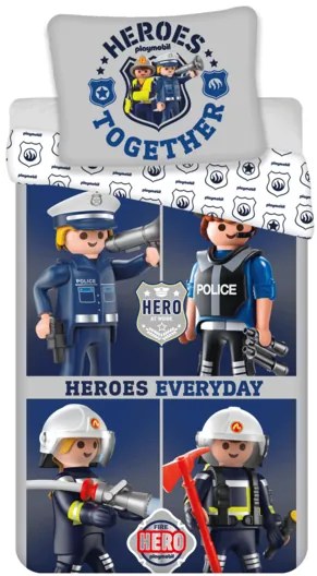 Jerry Fabrics Povlečení Playmobil 021 140x200, 70x90 cm