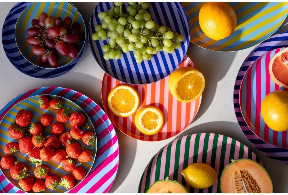 Oranžový/světle růžový železný talíř ø 30 cm Animado – PT LIVING