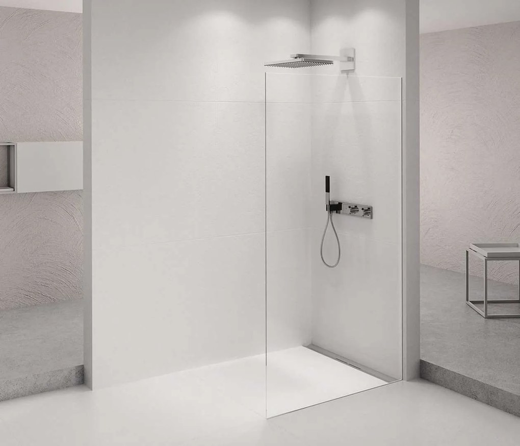 Polysan Architex - Sprchová stěna 136,2x210 cm, Antidrop, čiré sklo/chrom AXC140CL