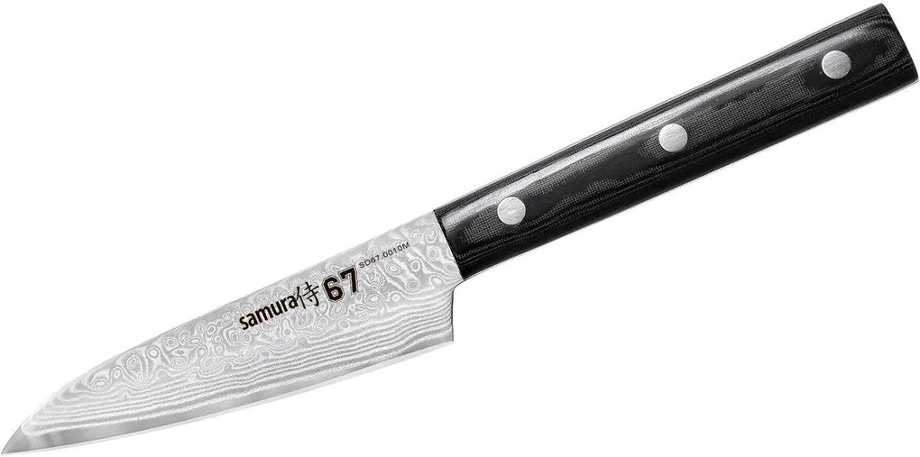 Kuchyňský nůž samura damascus 67 nůž na ovoce a zeleninu 9,8 cm