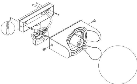 Eglo 99573 - Venkovní nástěnné svítidlo se senzorem RUBIO 1xE27/15W/230V IP44