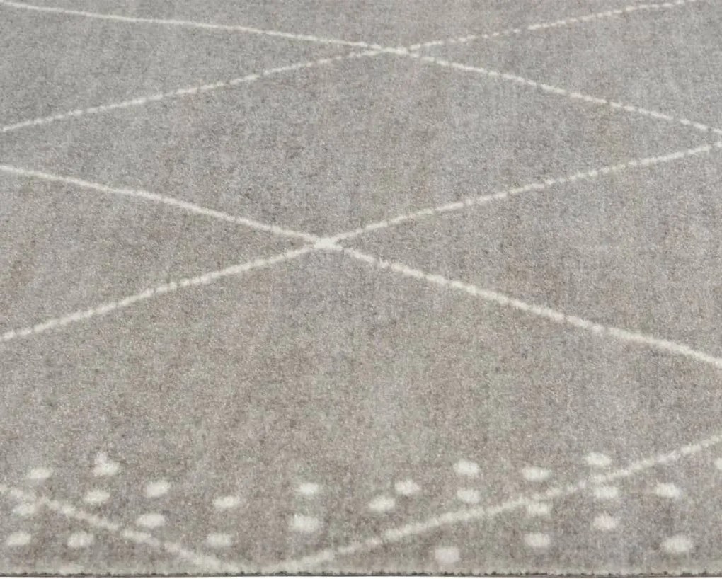 Kuchyňský koberec omyvatelný Kosočtverce 60 x 300 cm samet 136566