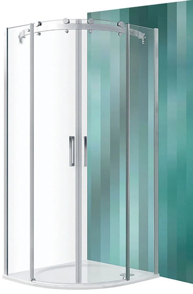 ROLTECHNIK Čtvrtkruhový sprchový kout s dvoudílnými posuvnými dveřmi AMR2N/900 brillant/transparent 624-9000000-00-02
