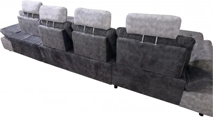 Sedací souprava DIOR U, šedá (AN 5077/5075)