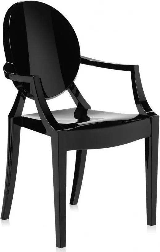 Kartell - Dětská židle Lou Lou Ghost, černá
