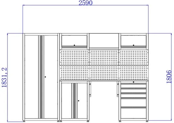 Enprag Dílenská nábytková sestava