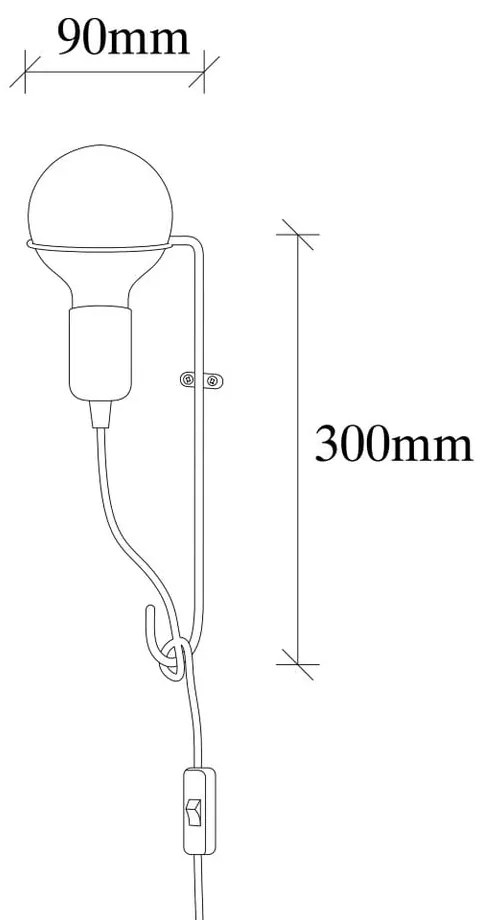 Kovové nástěnné svítidlo ve zlaté barvě Opviq lights Rodopi