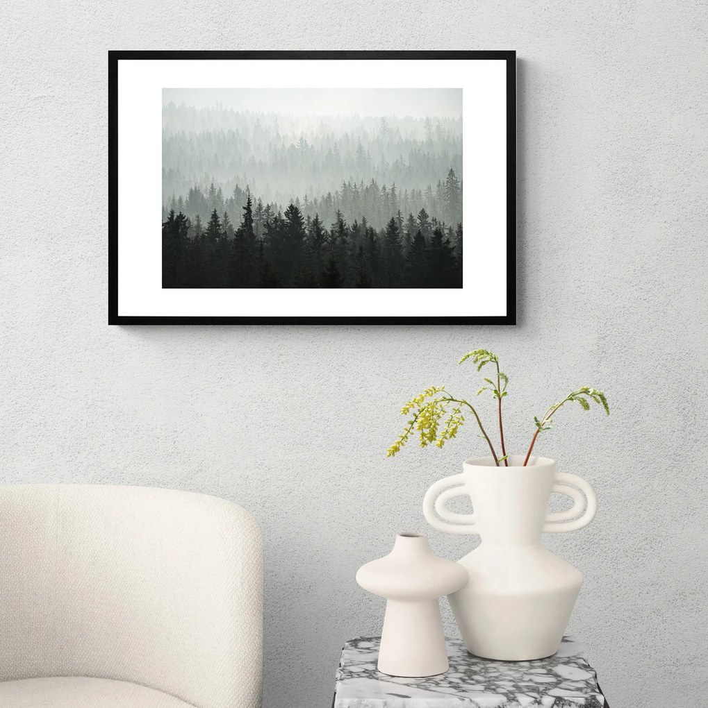 Kristýna Mládková | Šumavské lesy Rám: Černý, Velikost: 40 x 60 cm
