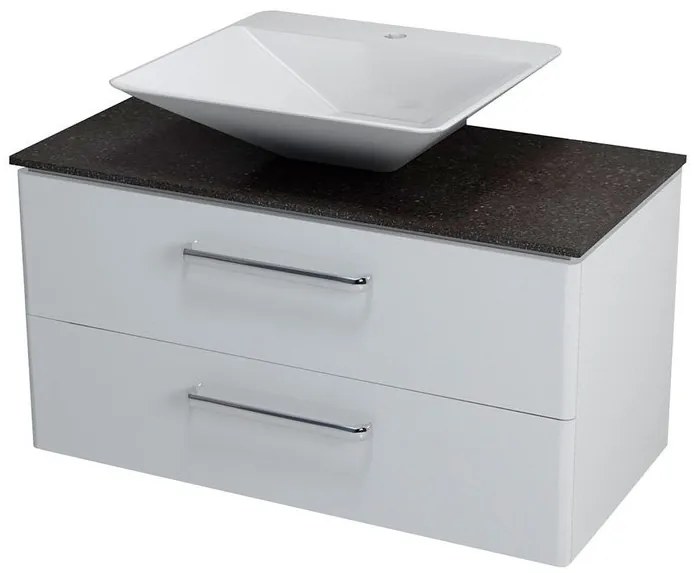 Sapho Pura umyvadlová skříňka pro Rockstone desku 96,6x50,5x48,5cm, bílá, PR101K