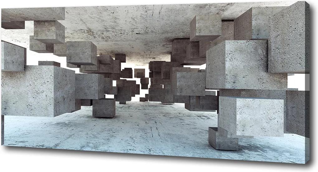 Foto obraz tištěný na plátně Kvádry v betonu