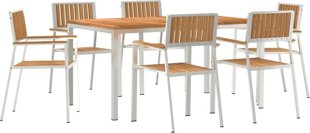 Zahradní jídelní sada 7 ks 150 x 90 x 75 cm 3334800