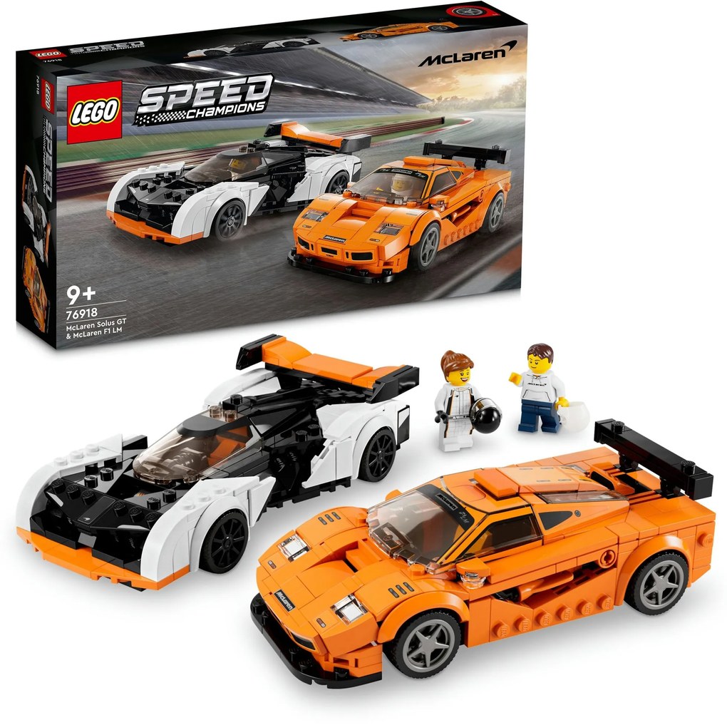 Lego stavebnice lego speed champions 76918 mclaren solus gt a mclaren f1 lm