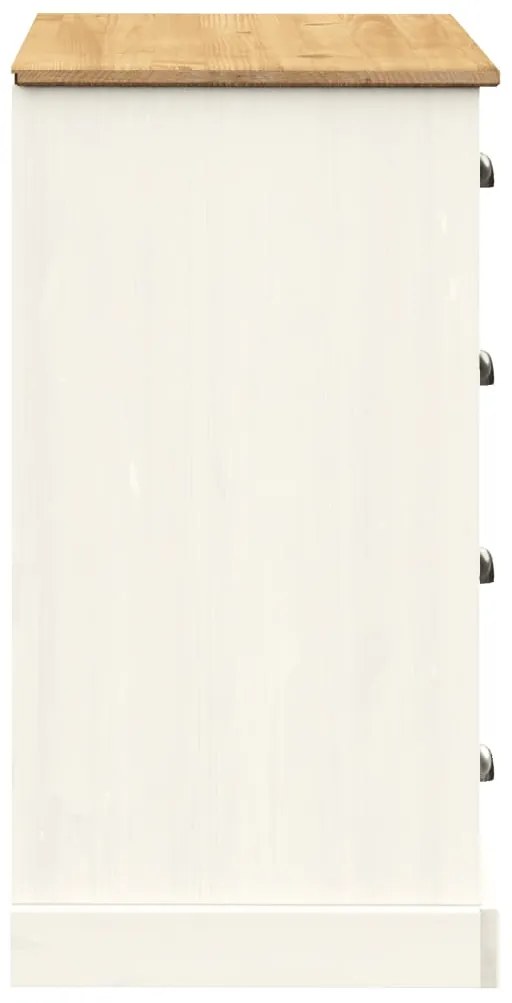 Příborník se zásuvkami VIGO 113x40x75 cm bílý masivní borovice - Default Title