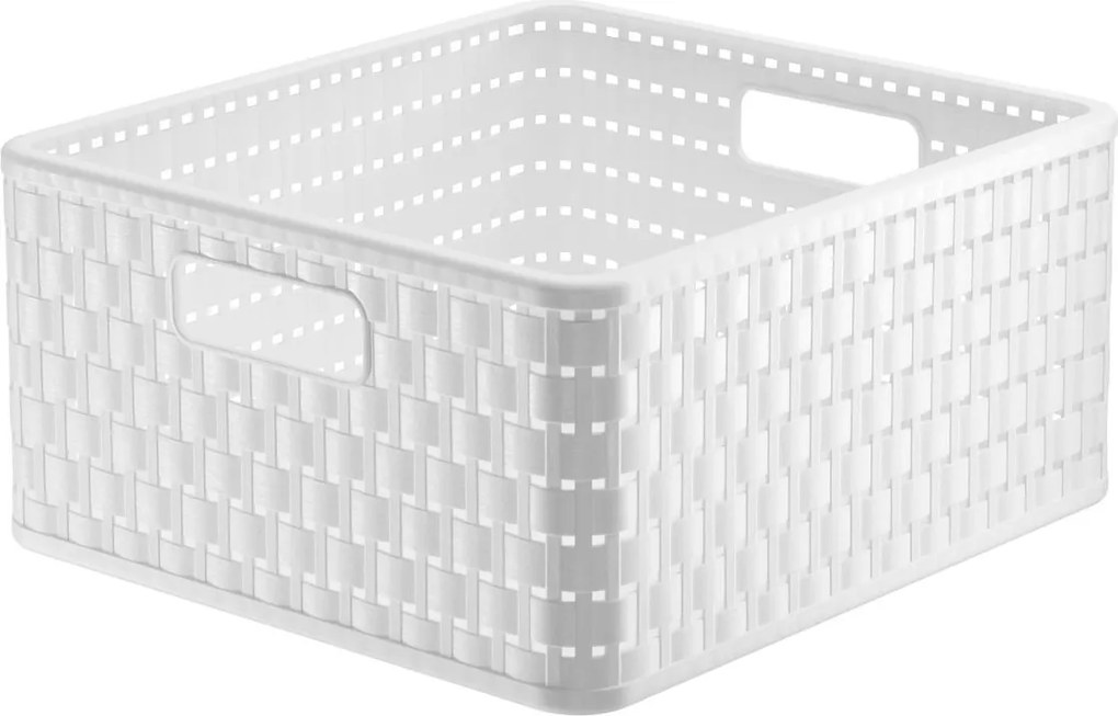 Rotho COUNTRY Úložný box, 32,8 × 30 × 16 cm, 14 l, bílá