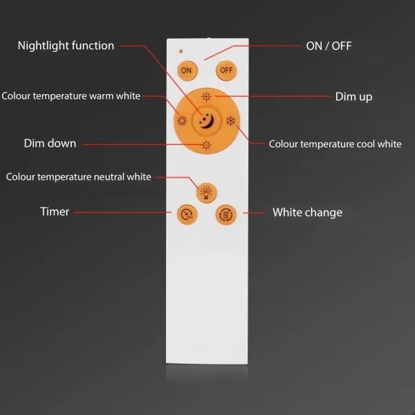 Briloner 7194-016 - LED Stmívatelné stropní svítidlo SIMPLE LED/18W/230V + DO