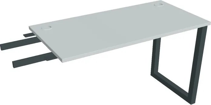 Hobis Pracovní stůl k řetězení do úhlu Hobis UEO 1200RU, bílá RAL 9016, deskabuk