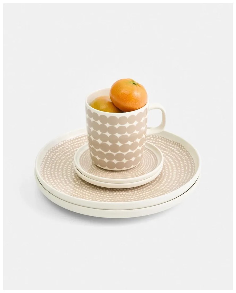 Hrnek Oiva Räsymatto Beige 4 dl Marimekko