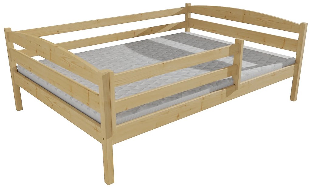 Vomaks Dětská postel DP 020 XL se zábranou Rozměr: 120 x 200 cm, Barva: barva modrá