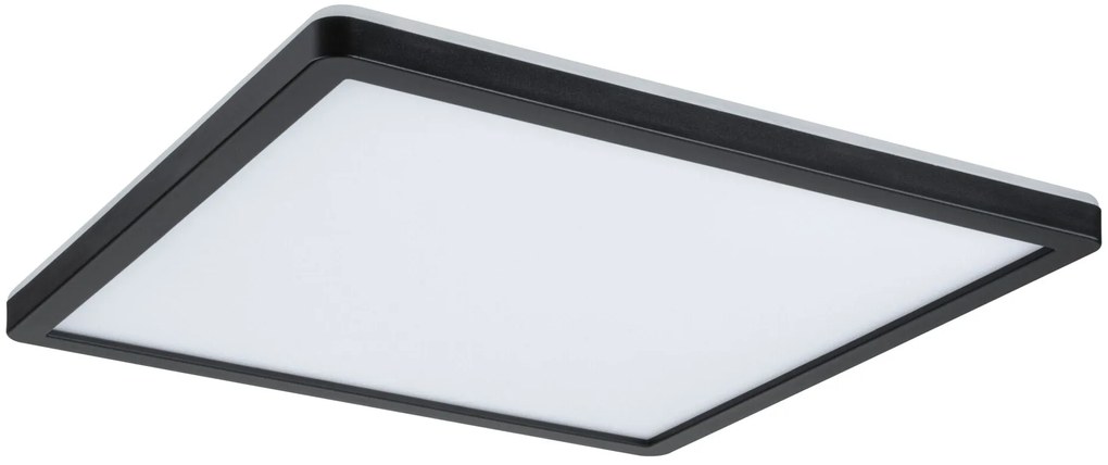 Paulmann 71015 Atria Shine, černé stropní LED svítidlo s korónou, 16W LED 4000K, 29x29cm