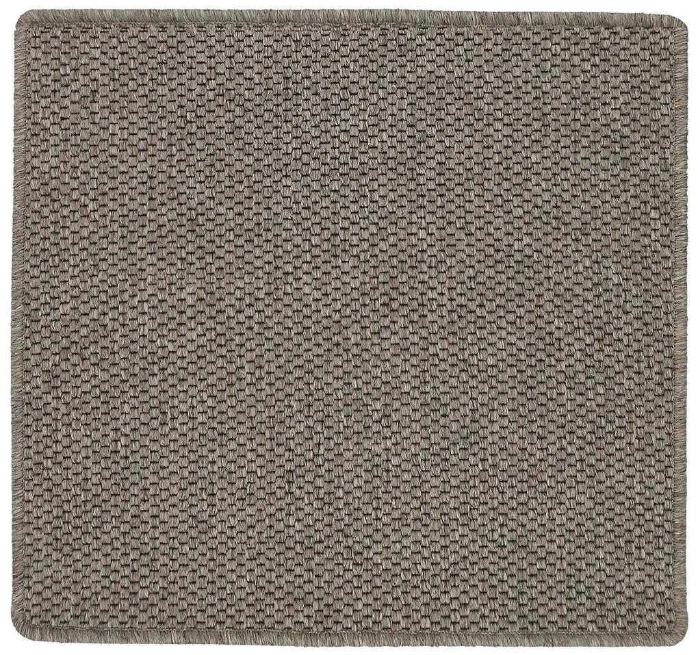 Vopi koberce AKCE: 120x120 cm Kusový koberec Nature tmavě béžový čtverec - 120x120 cm