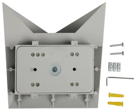 LED Venkovní nástěnné svítidlo LED/5W/230V 4000K IP65 šedá