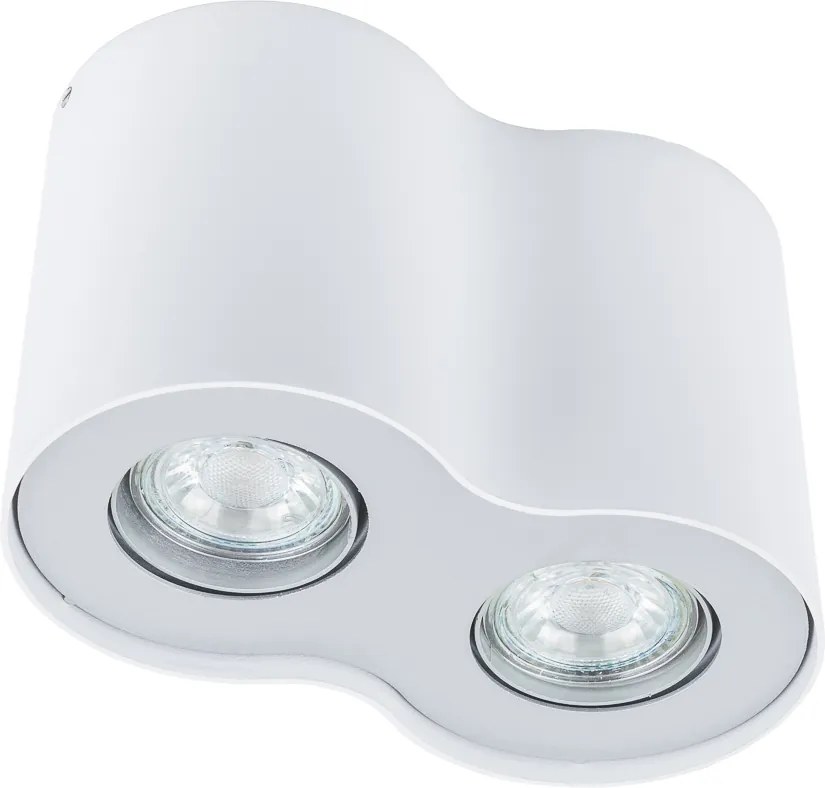 FH31432B-WH ITALUX Shannon moderní povrchové bodové svítidlo 2XGU10 50W / LED 4W = 500lm LED GU10 bílé světlo (3000K) IP20 Stropní bodovky