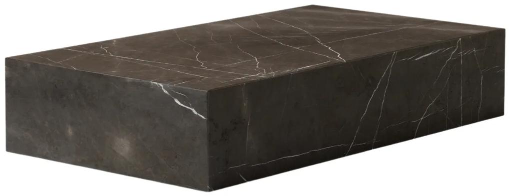 OnaDnes -20% Audo CPH Hnědo šedý mramorový konferenční stolek AUDO PLINTH 137 x 76 cm