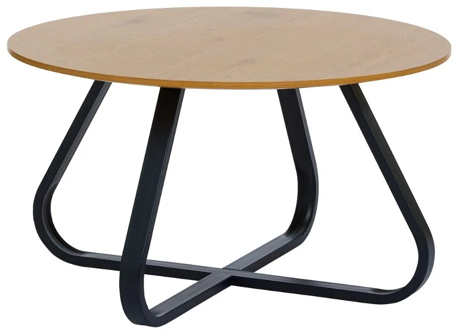 Designový konferenční stolek Valenzuela 80 cm vzor dub